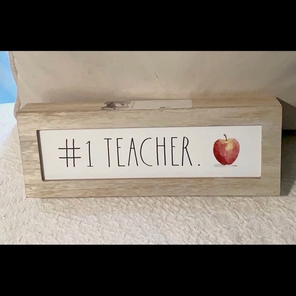 Rae Dunn | Other | Rae Dunn Teacher Rustic Wood Wall Decor Nwt | Poshmark